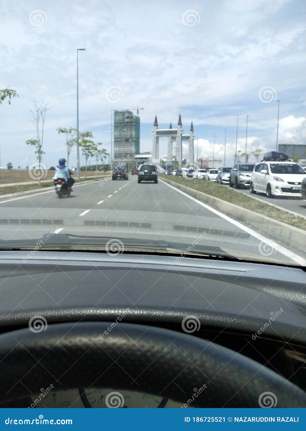 Drawbridge View from Inside Car Editorial Photo - Image of inside ...