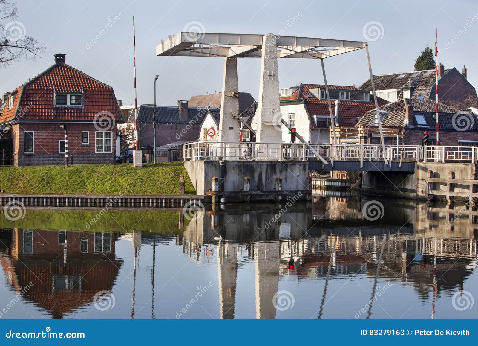 Drawbridge in Woerden in the Netherlands Stock Image - Image of ...