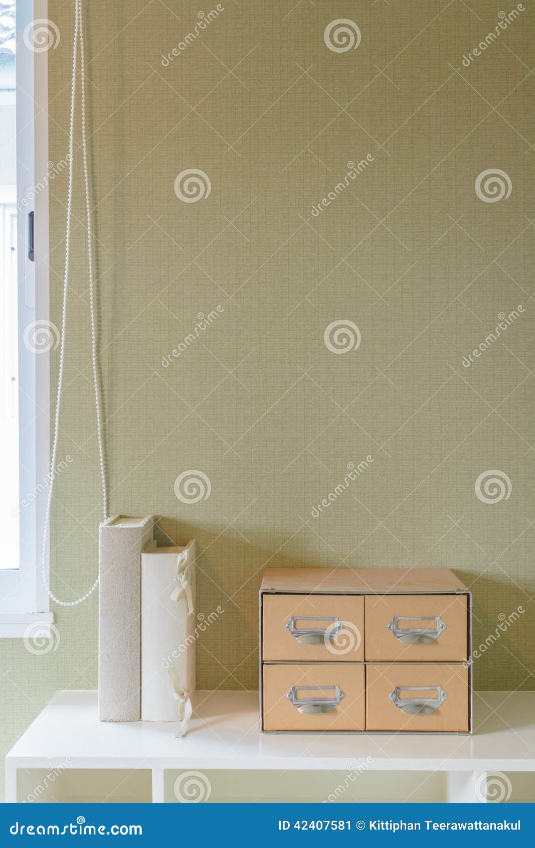 Drawer box and book stock image. Image of interior, clean - 42407581