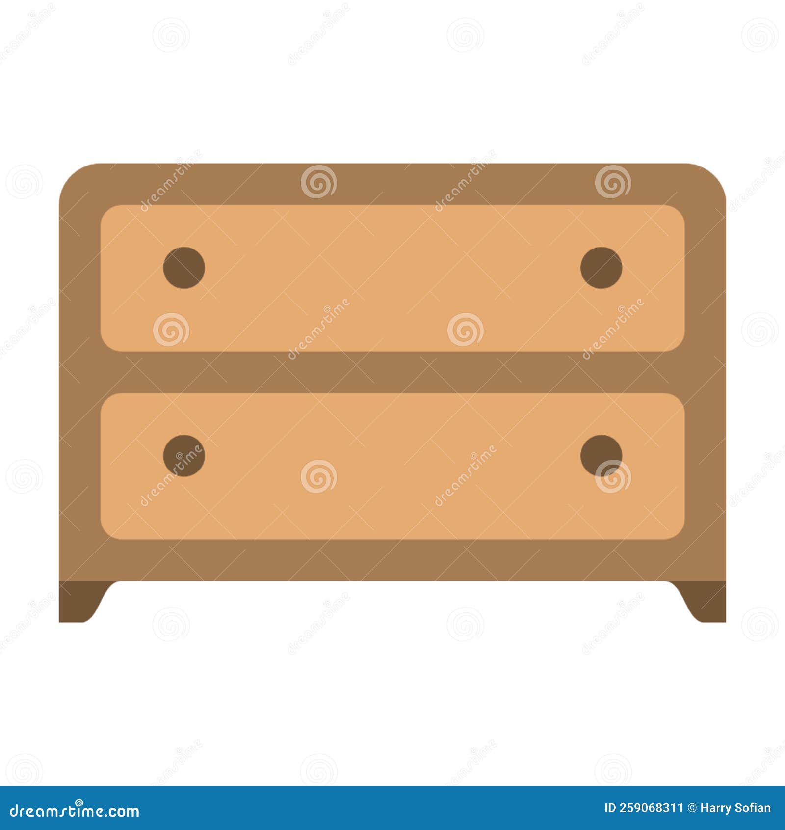Drawer stock illustration. Illustration of empty, design - 259068311