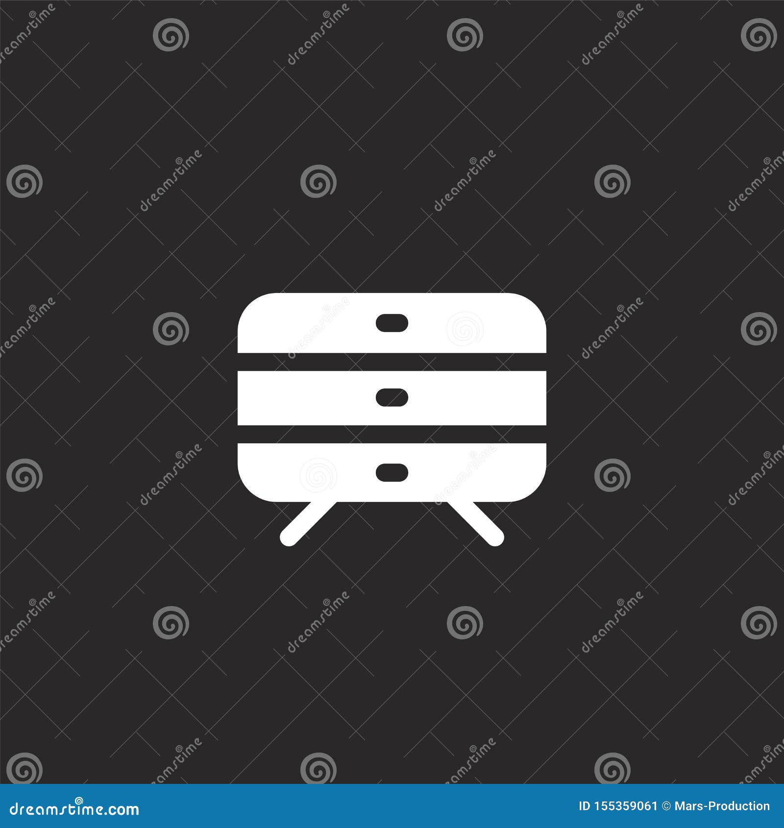 Drawer Icon. Filled Drawer Icon for Website Design and Mobile, App ...