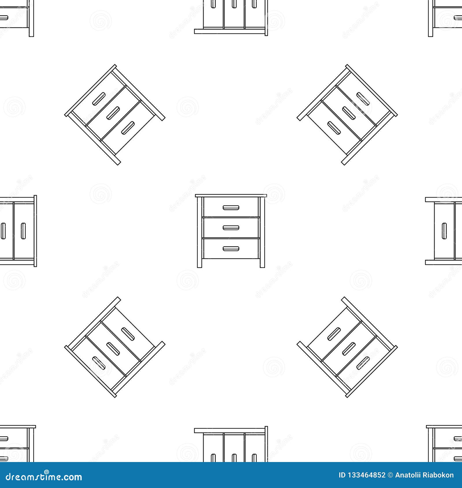 Drawer Pattern Seamless Vector Stock Vector - Illustration of archive ...