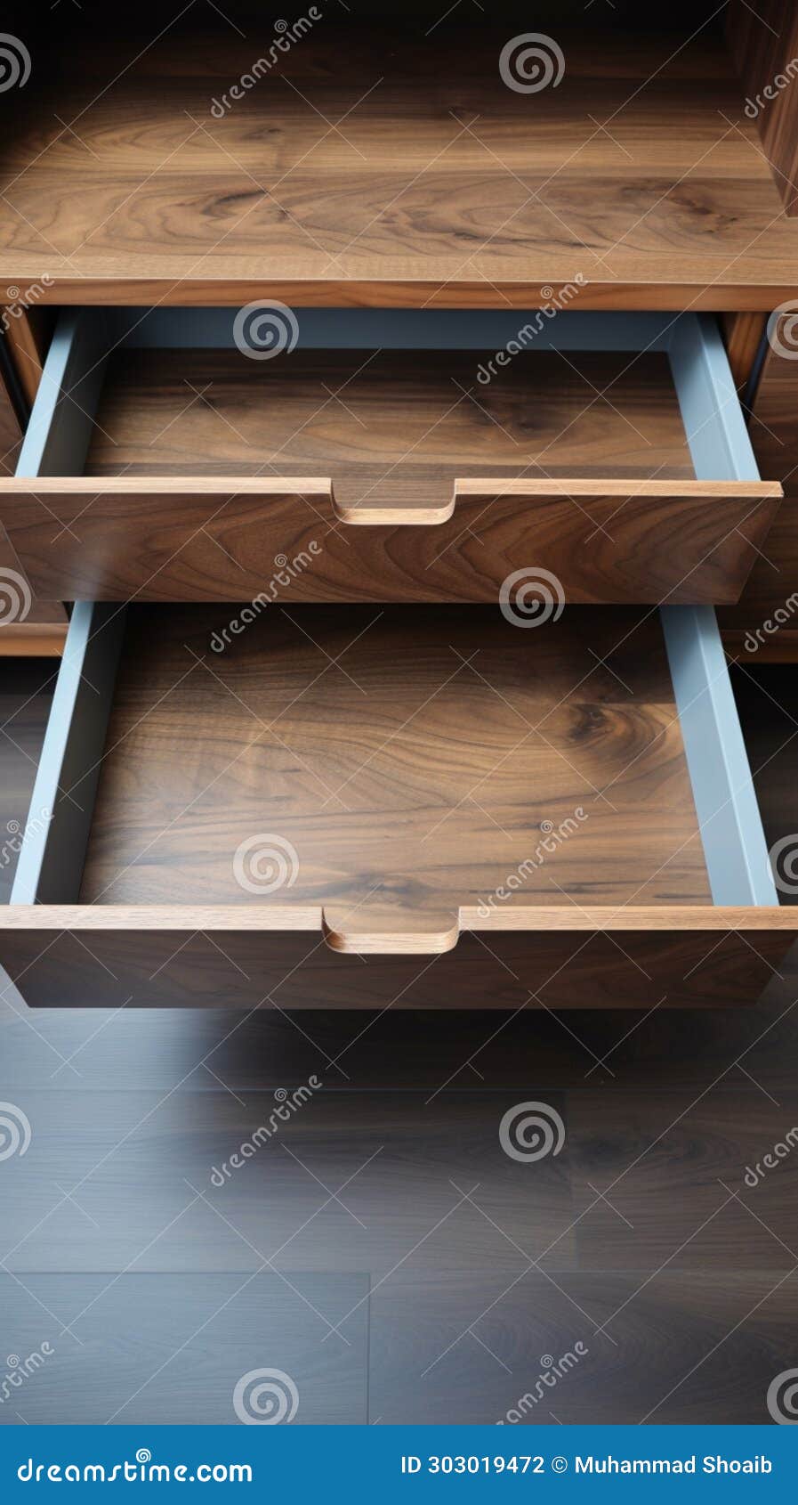 Drawer Perspective Top View of an Opened, Invitingly Empty Drawer Stock ...