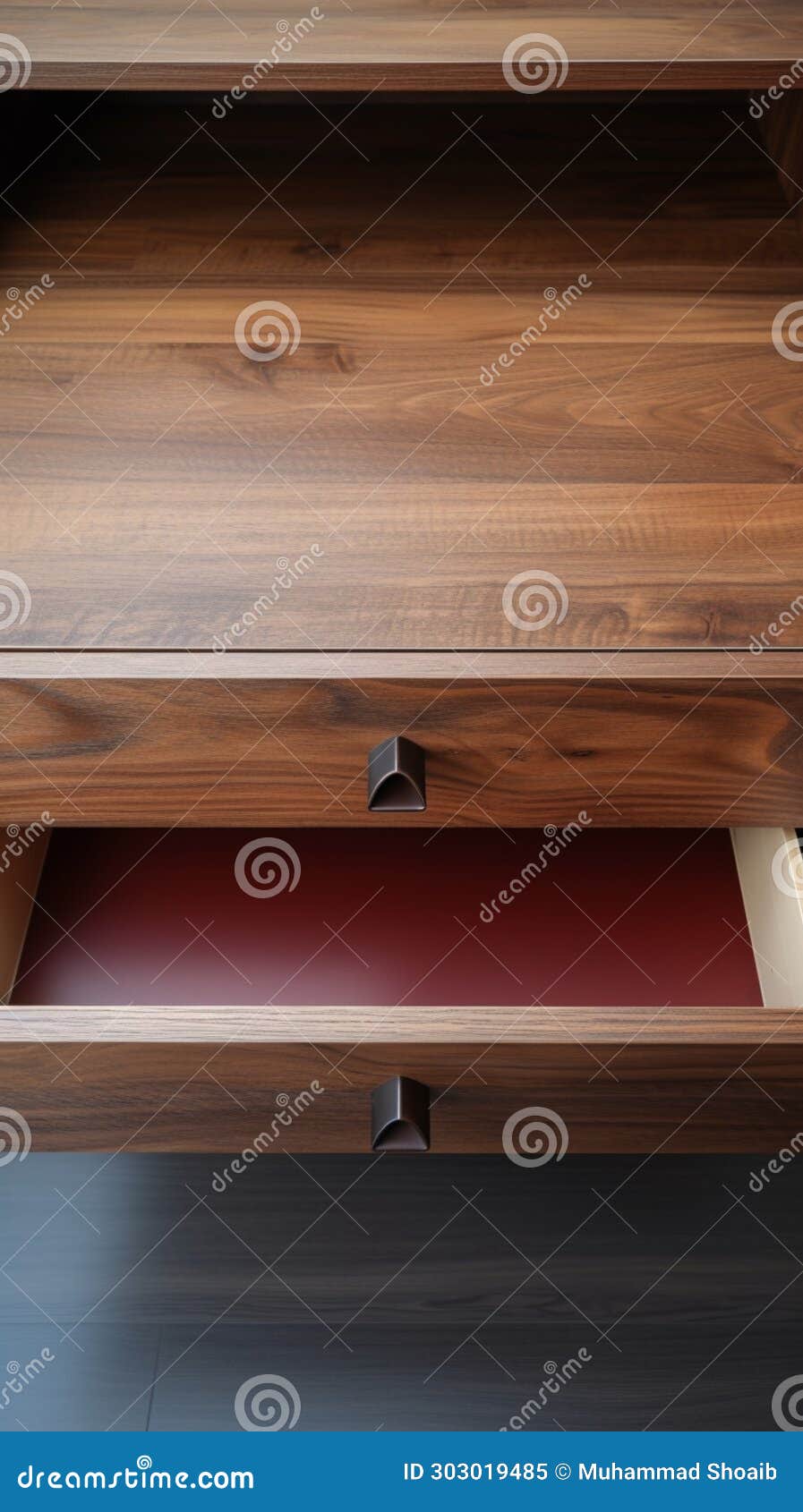 Drawer Perspective Top View of an Opened, Invitingly Empty Drawer Stock ...