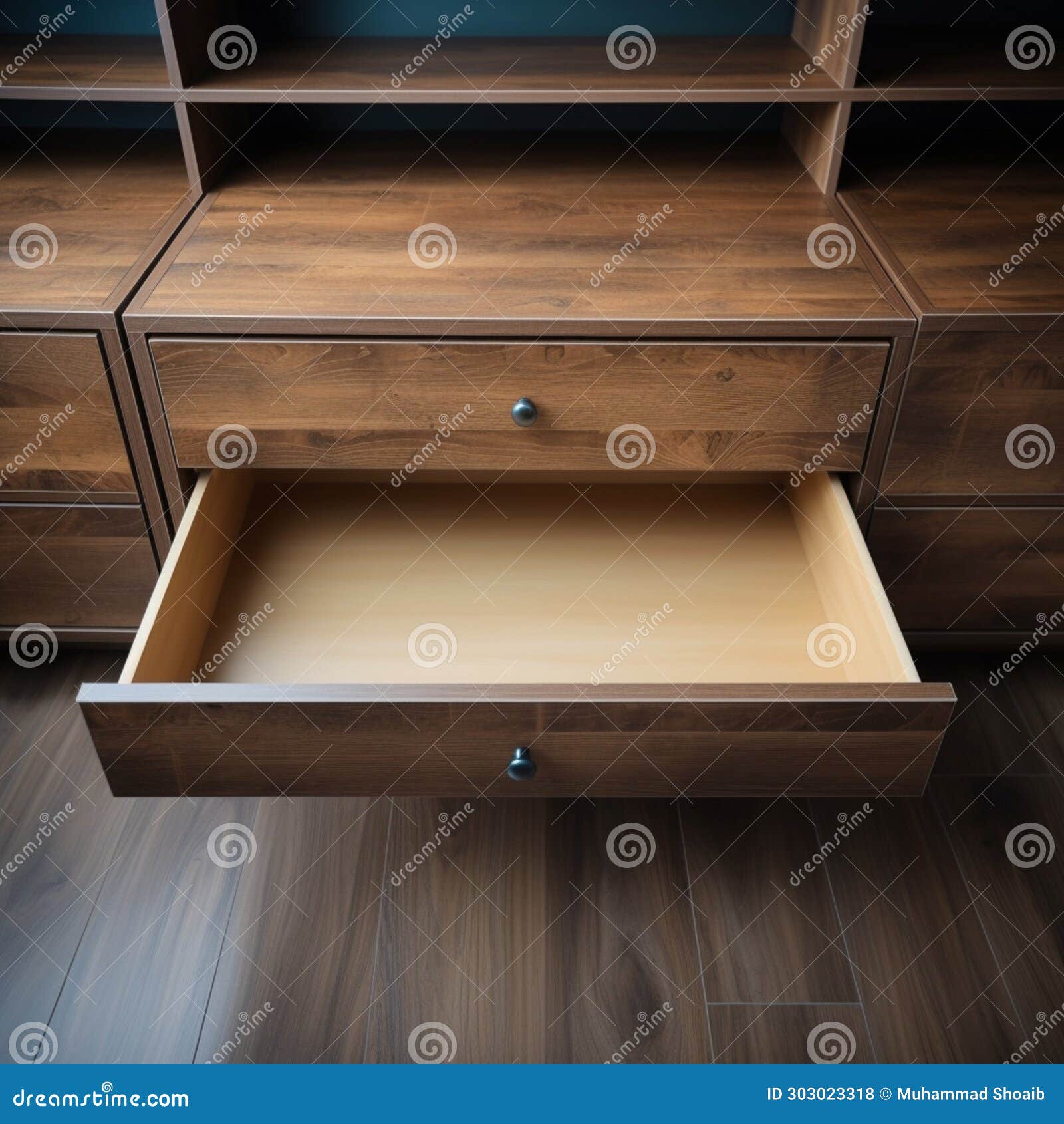 Drawer Perspective Top View Of An Opened, Invitingly Empty Drawer ...