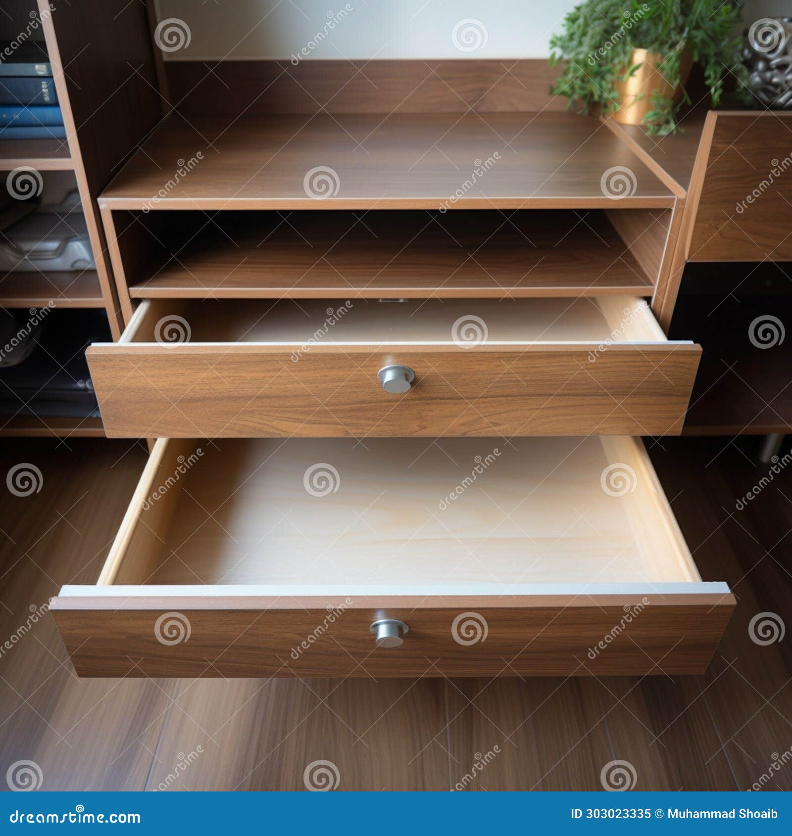 Drawer Perspective Top View Of An Opened, Invitingly Empty Drawer ...