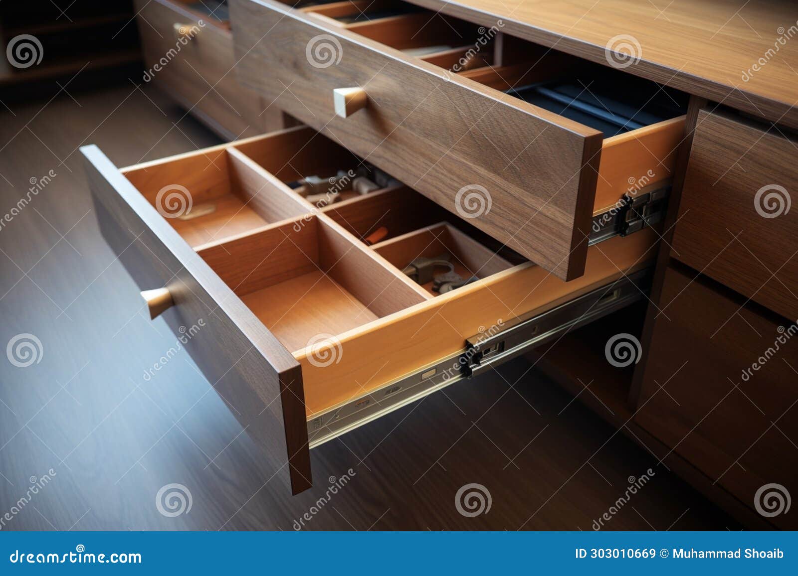 Drawer Perspective Top View Of An Opened, Invitingly Empty Drawer ...