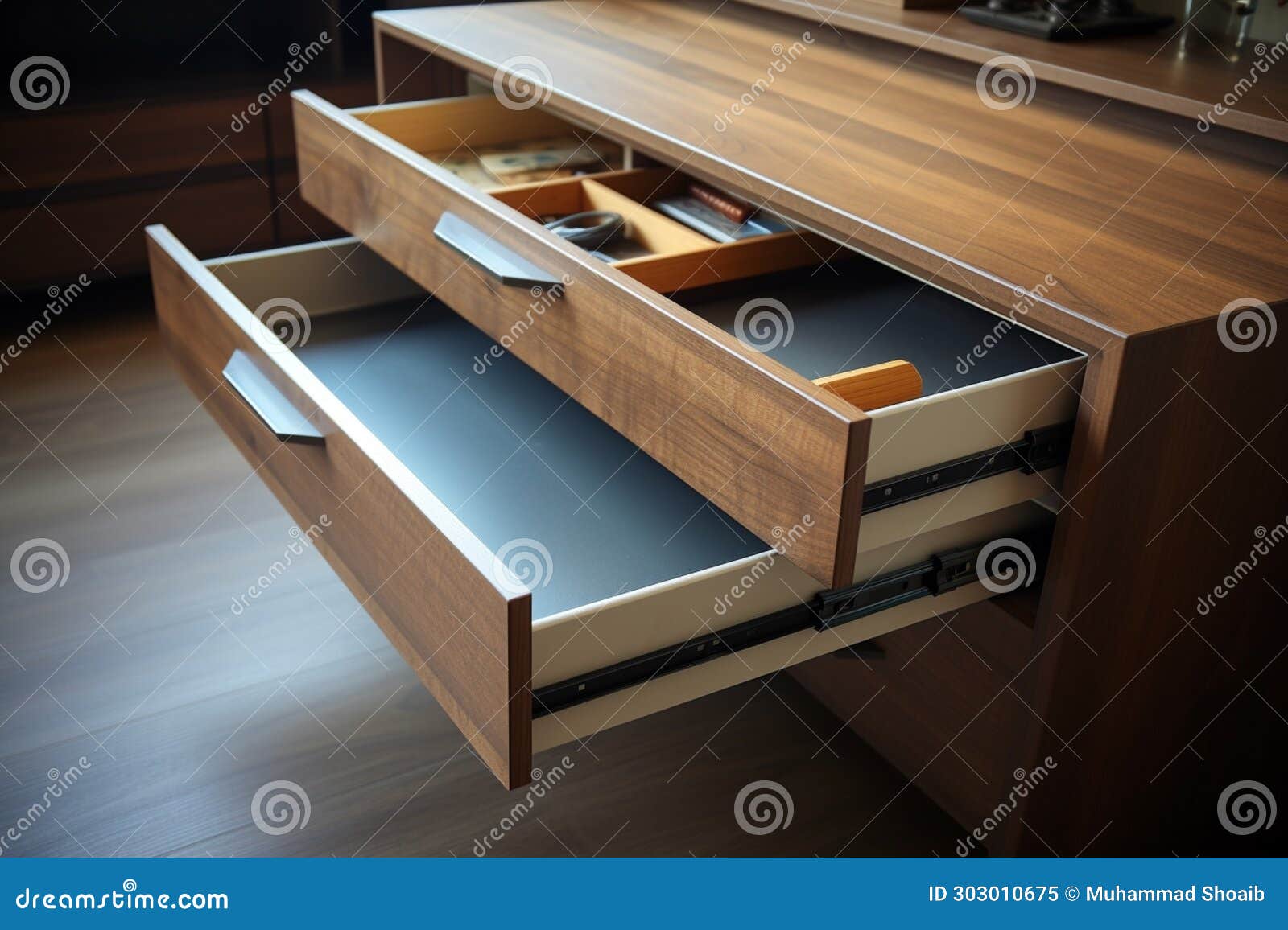 Drawer Perspective Top View Of An Opened, Invitingly Empty Drawer ...