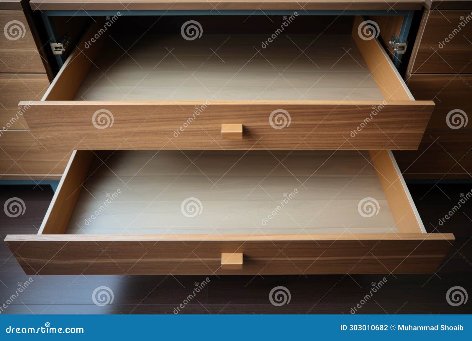Drawer Perspective Top View Of An Opened, Invitingly Empty Drawer ...