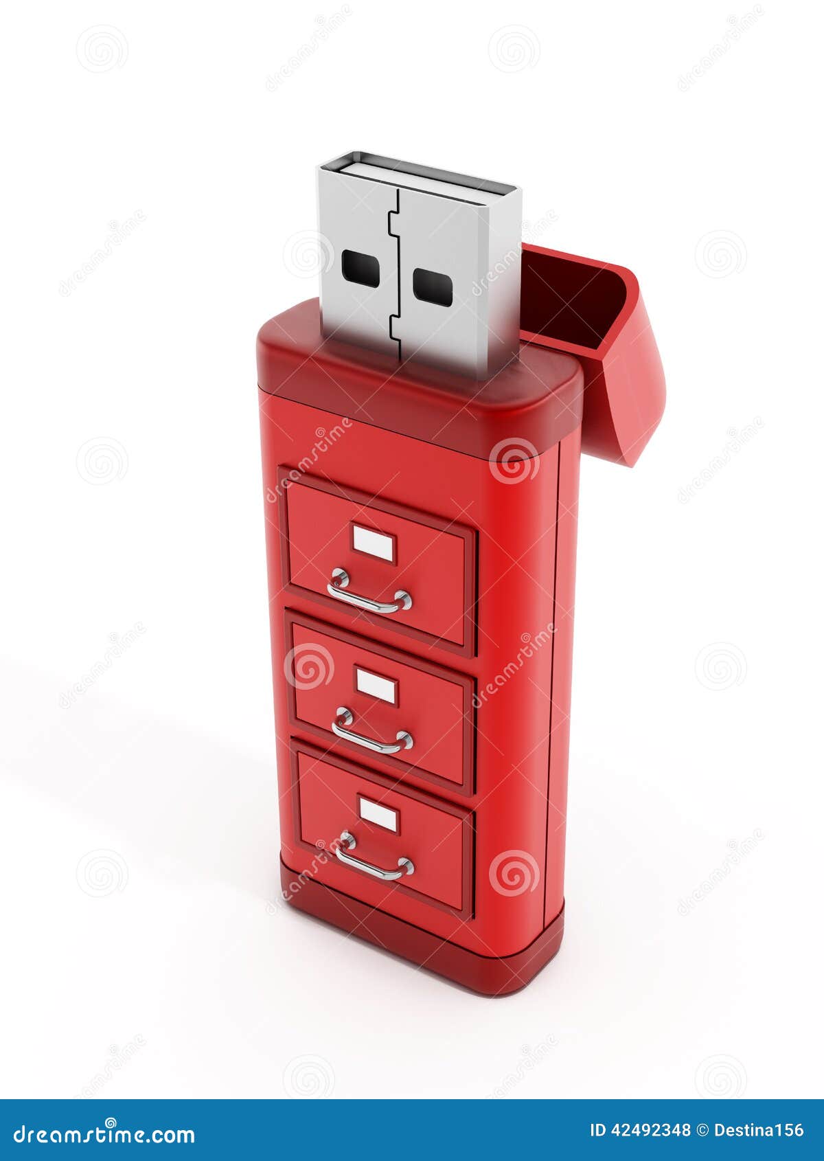 Drawers on Usb Storage Device Stock Illustration - Illustration of ...