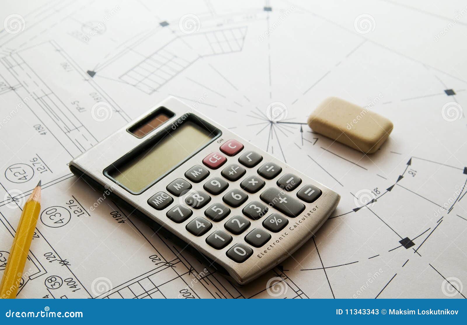 Drawing stock image. Image of calculator, improvement - 11343343