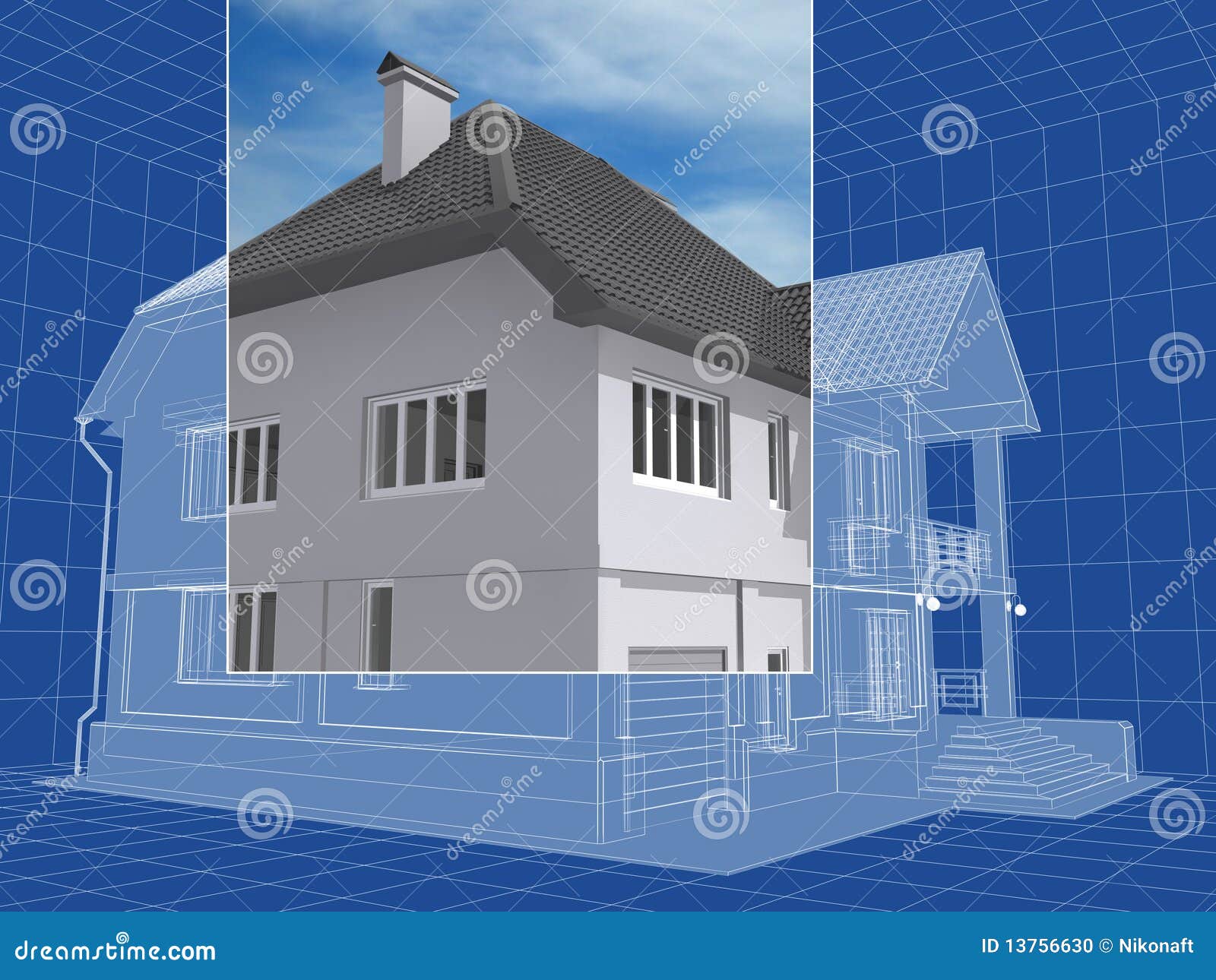 Drawing. stock illustration. Illustration of maquette - 13756630