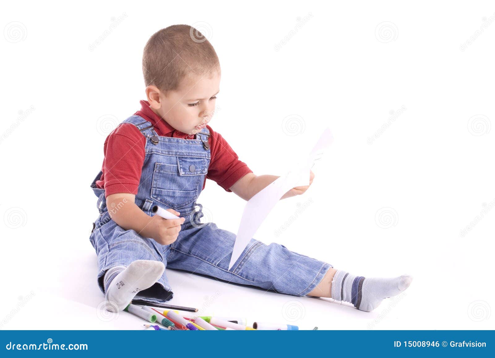 Drawing stock photo. Image of children, child, artist - 15008946