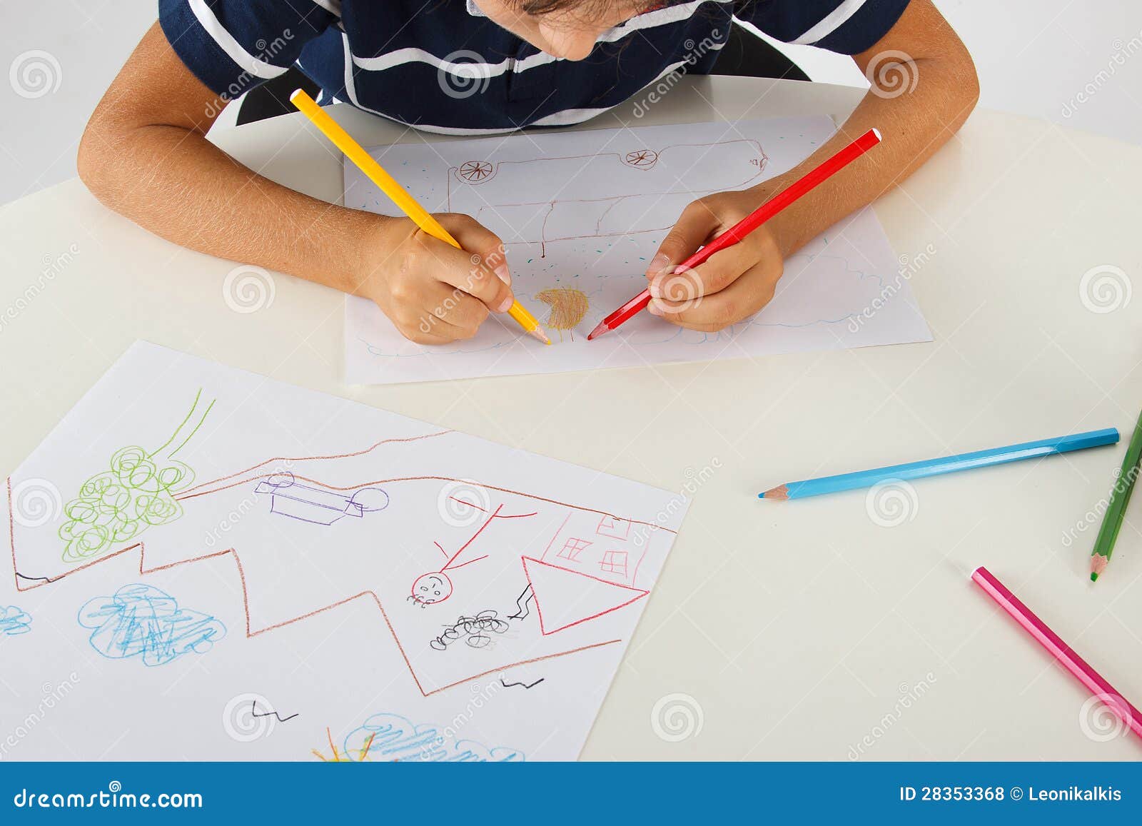 Drawing stock photo. Image of creative, hobby, black - 28353368