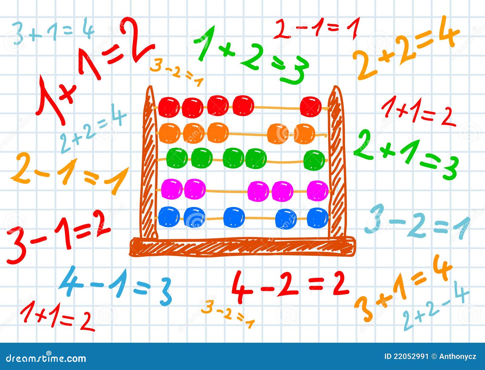 Drawing of abacus stock vector. Illustration of drawing - 22052991