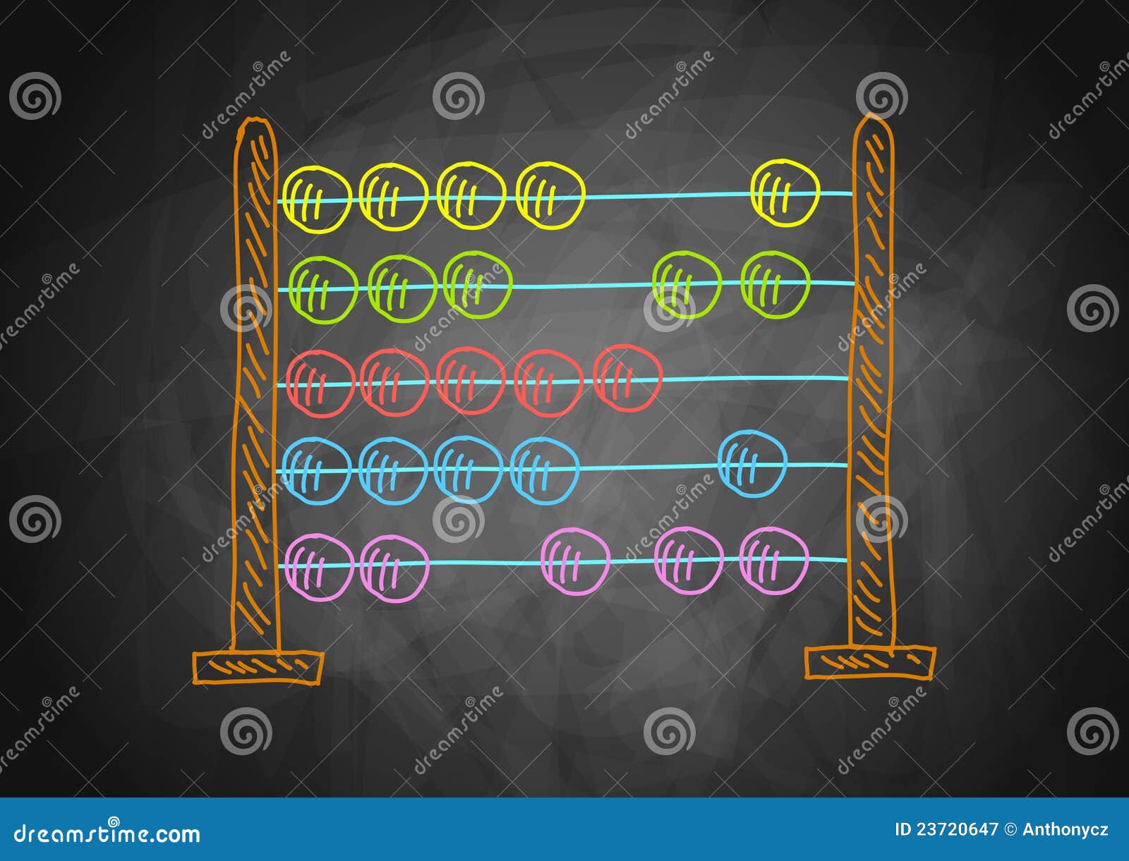 Drawing of abacus stock vector. Illustration of count - 23720647