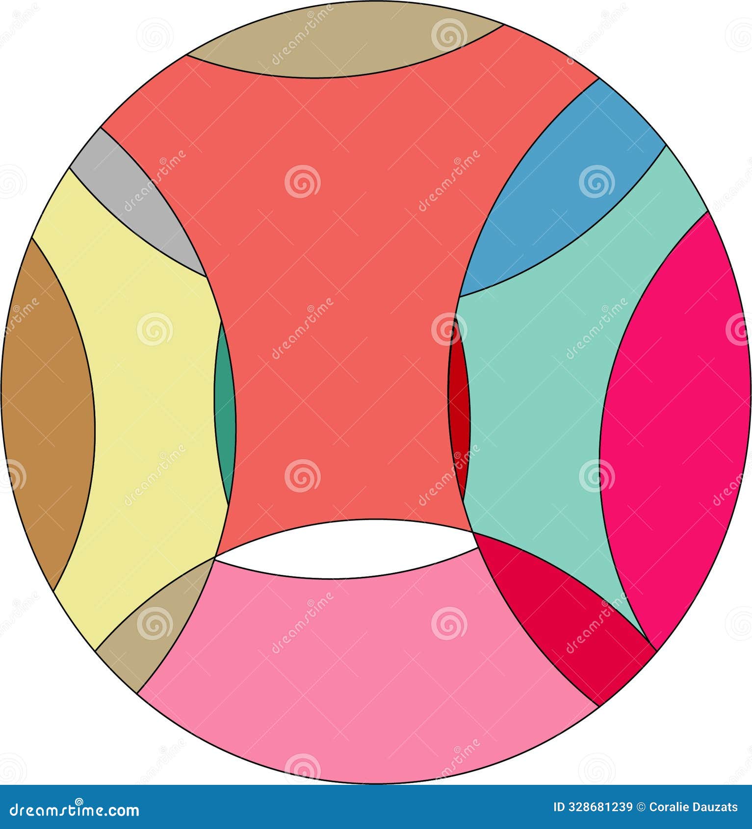 Drawing abstract shapes stock illustration. Illustration of conception ...