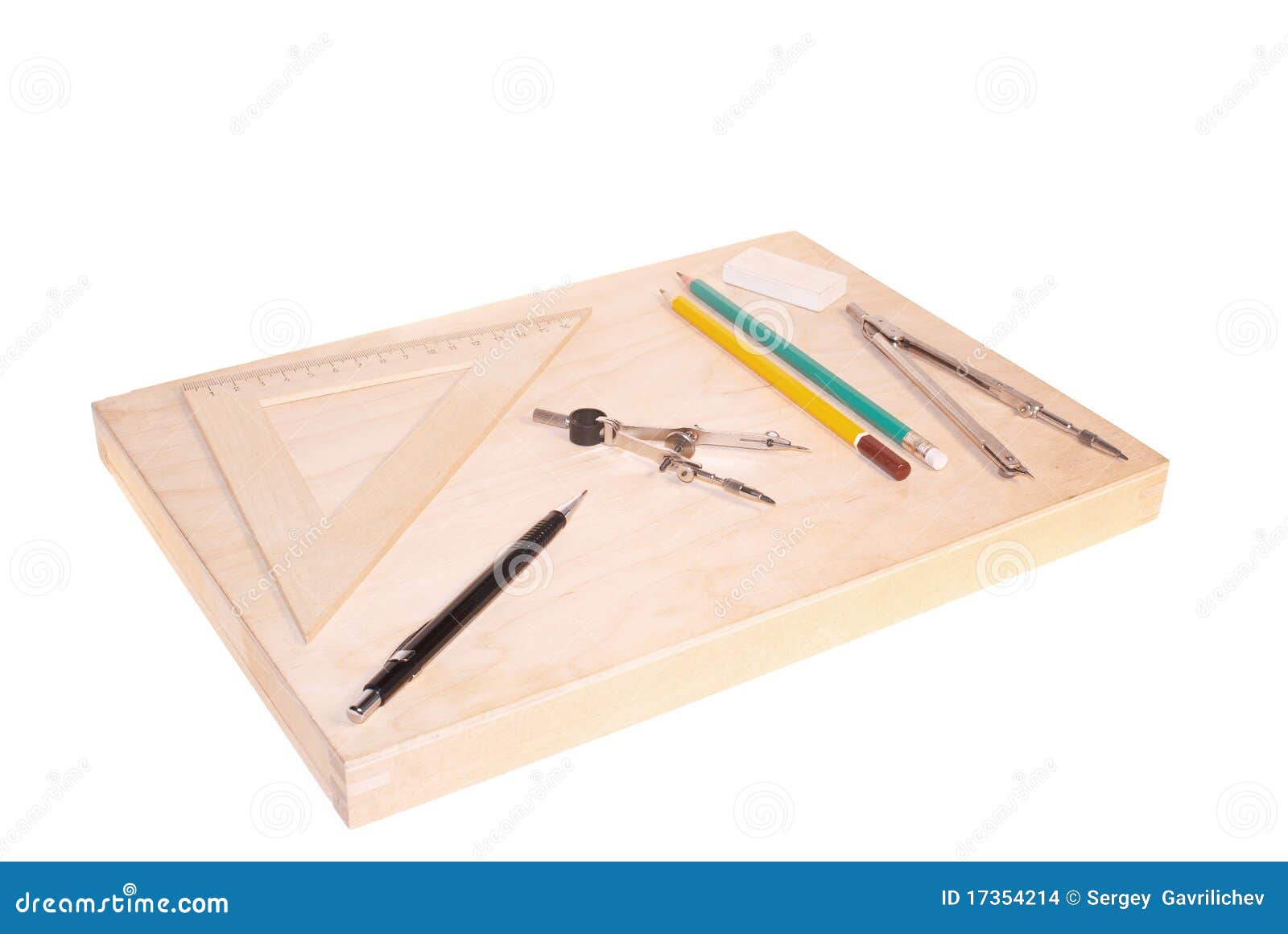 Drawing accessories stock photo. Image of plastic, green - 17354214
