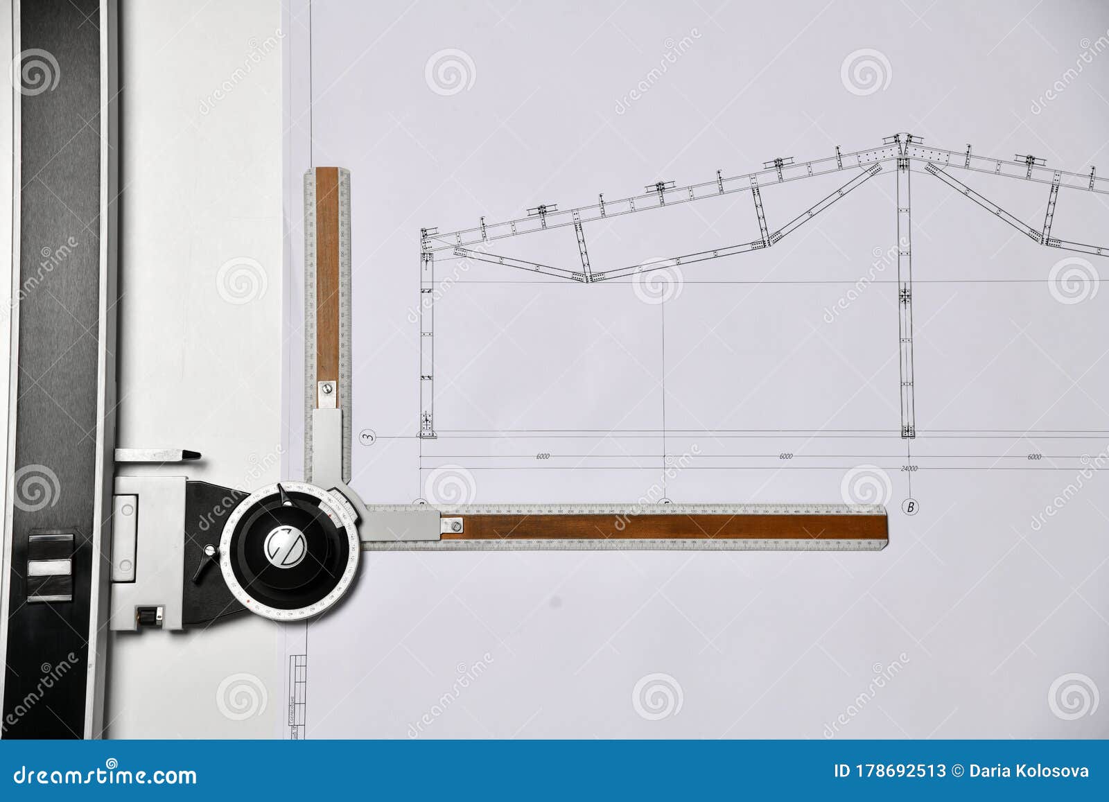 Drawing Apparatus and Instruments Stock Image - Image of compasses ...
