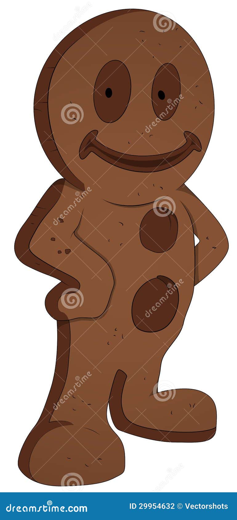 Cartoon Gingerman - Vector Illustration Stock Vector - Illustration of ...