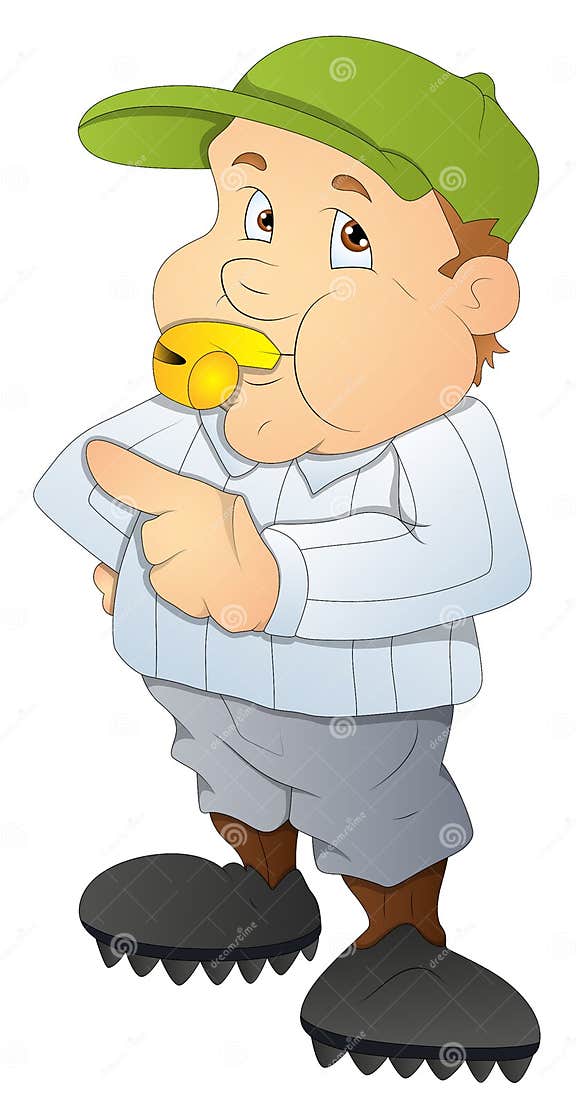Baseball Referee - Cartoon Character - Vector Illustration Stock Vector ...