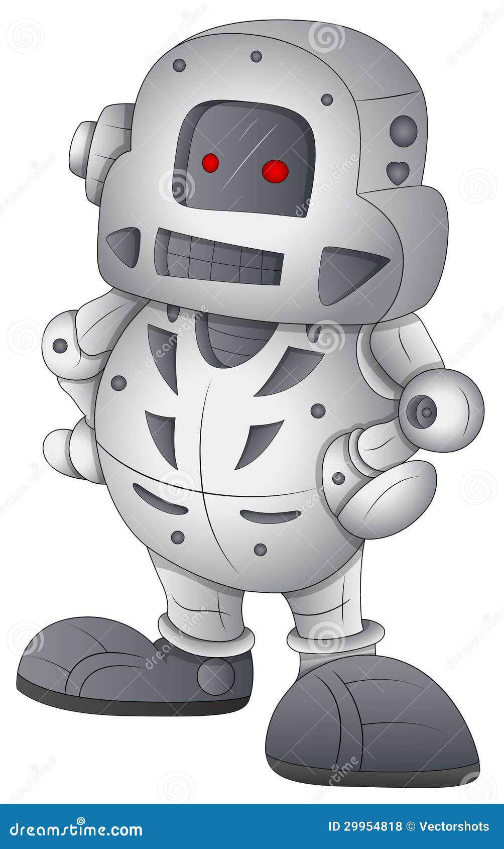 Robot - Cartoon Character - Vector Illustration Stock Vector ... Robot - Cartoon Character - Vector Illustration Stock Vector ...