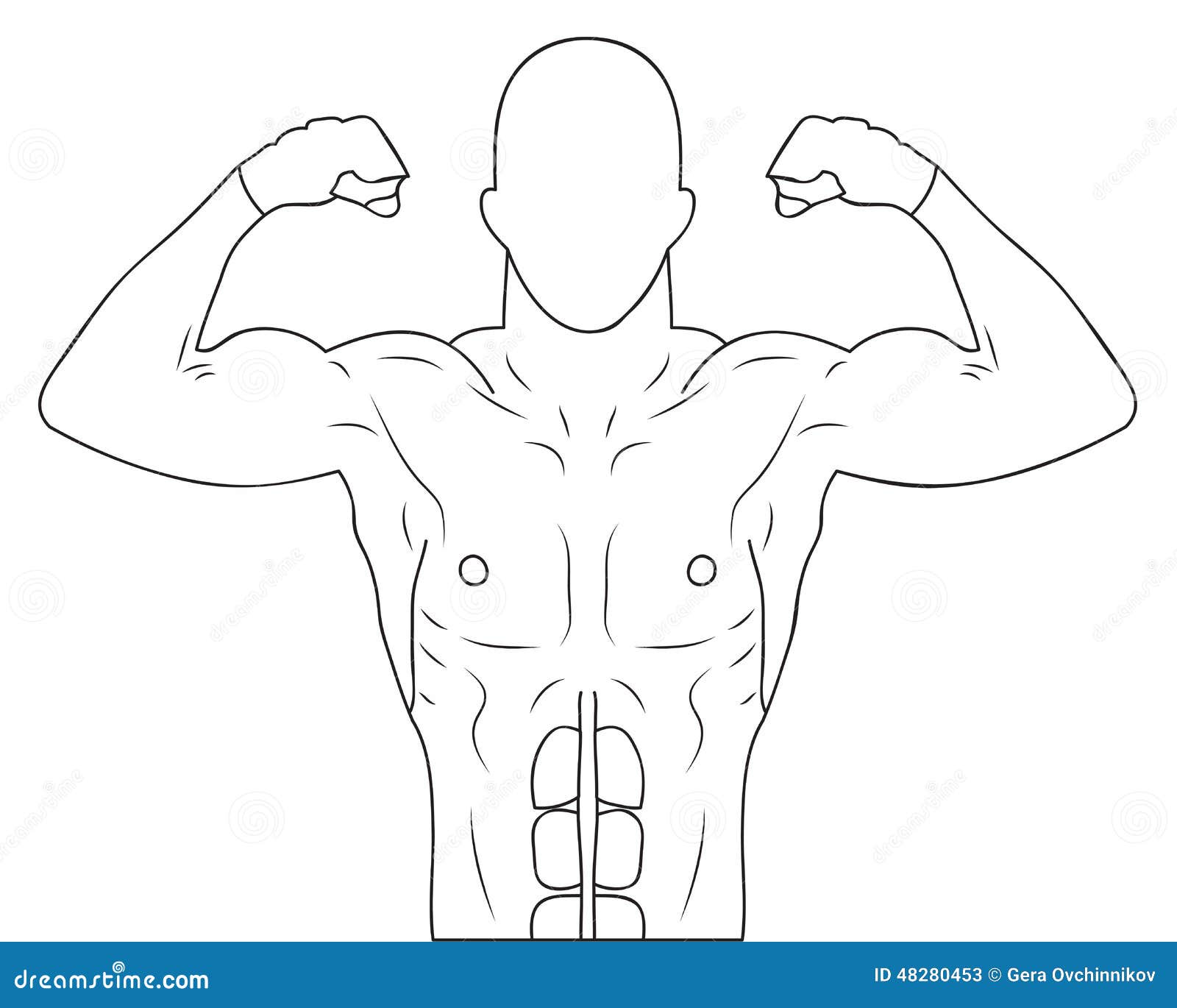 Drawing athlete stock vector. Illustration of builder - 48280453