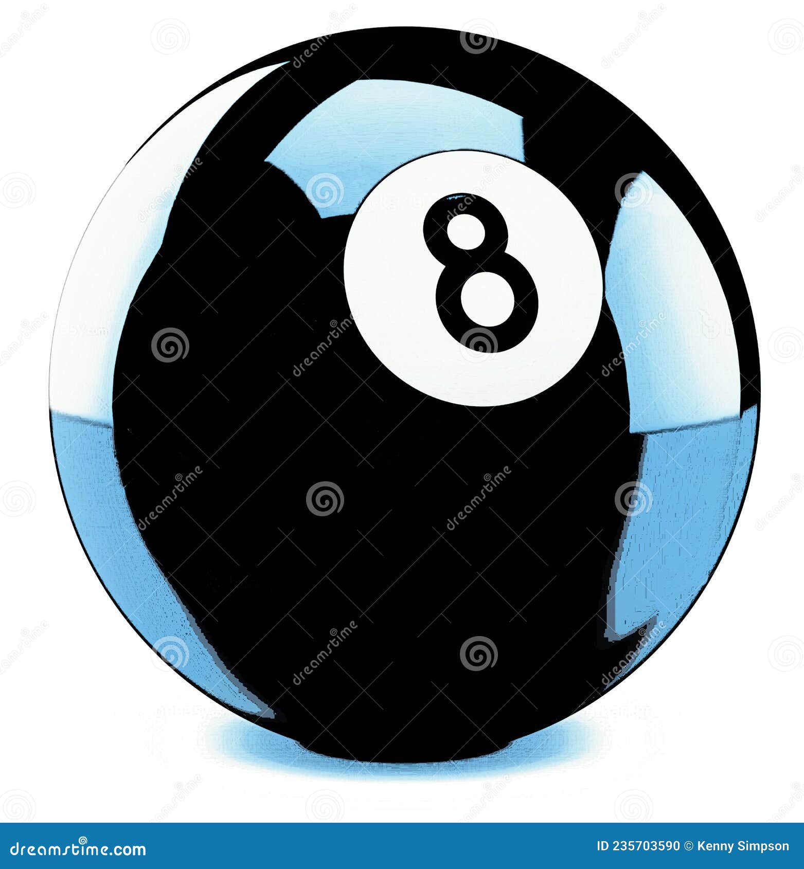 8 ball drawing stock illustration. Illustration of organ - 235703590