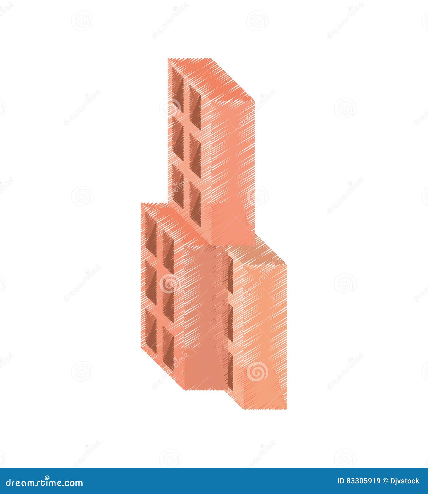 Drawing Blocks Brick Construction Tool Stock Illustration ...
