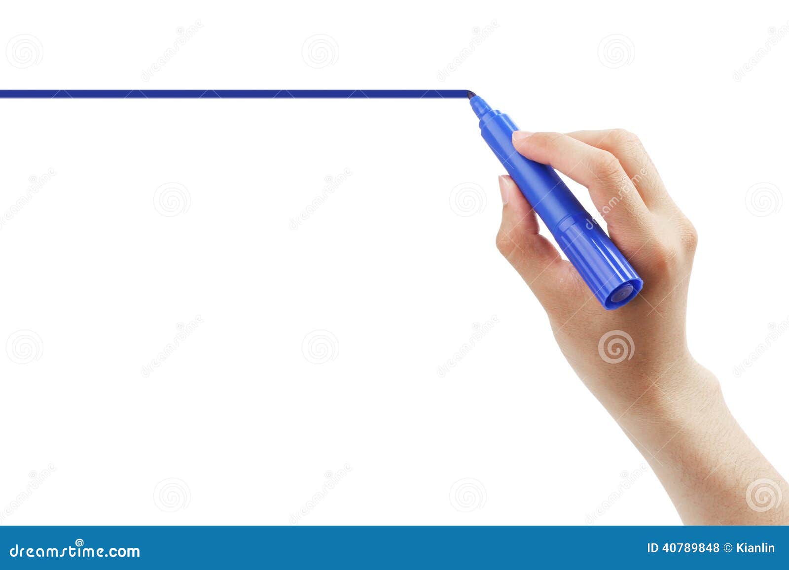 Drawing blue line stock photo. Image of felt, green, marker - 40789848