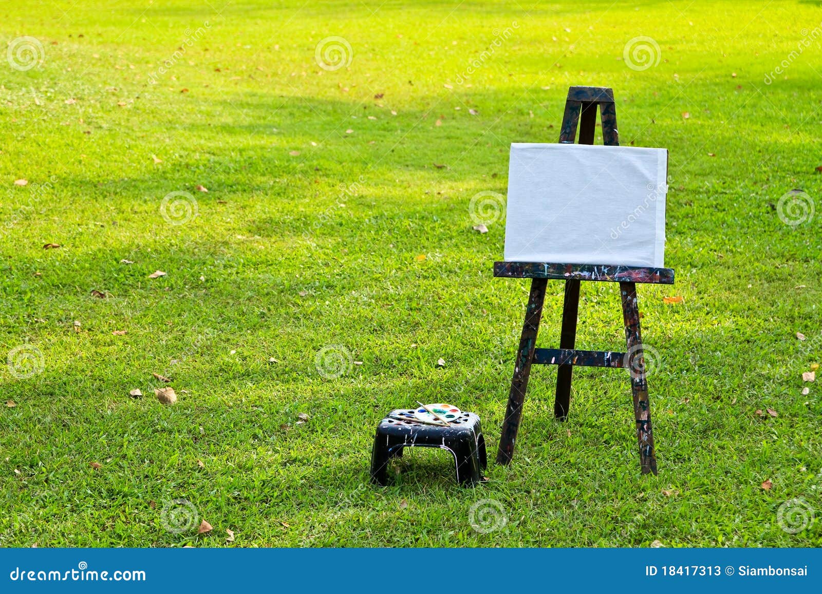 Drawing board stock image. Image of park, white, grass - 18417313