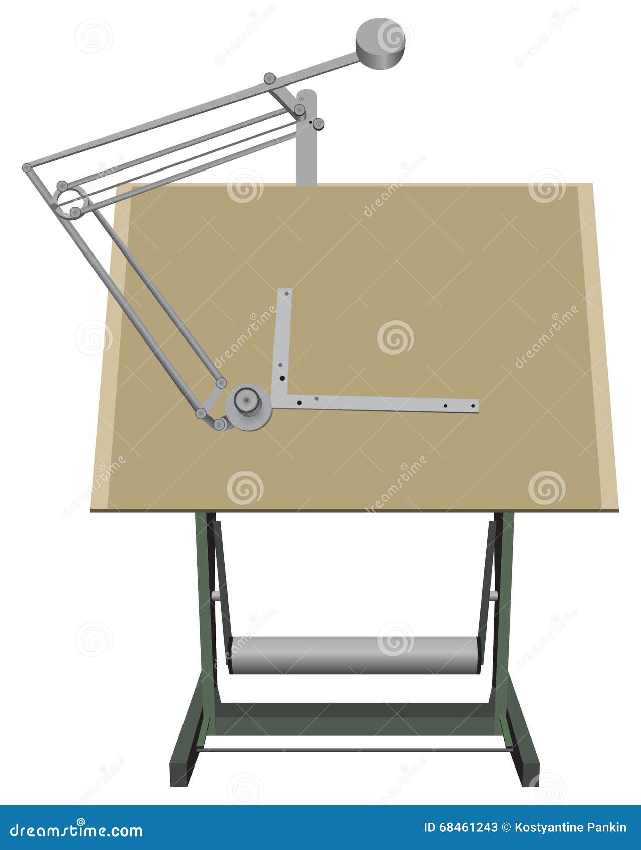 Drawing board for drawing stock vector. Illustration of architecture ...