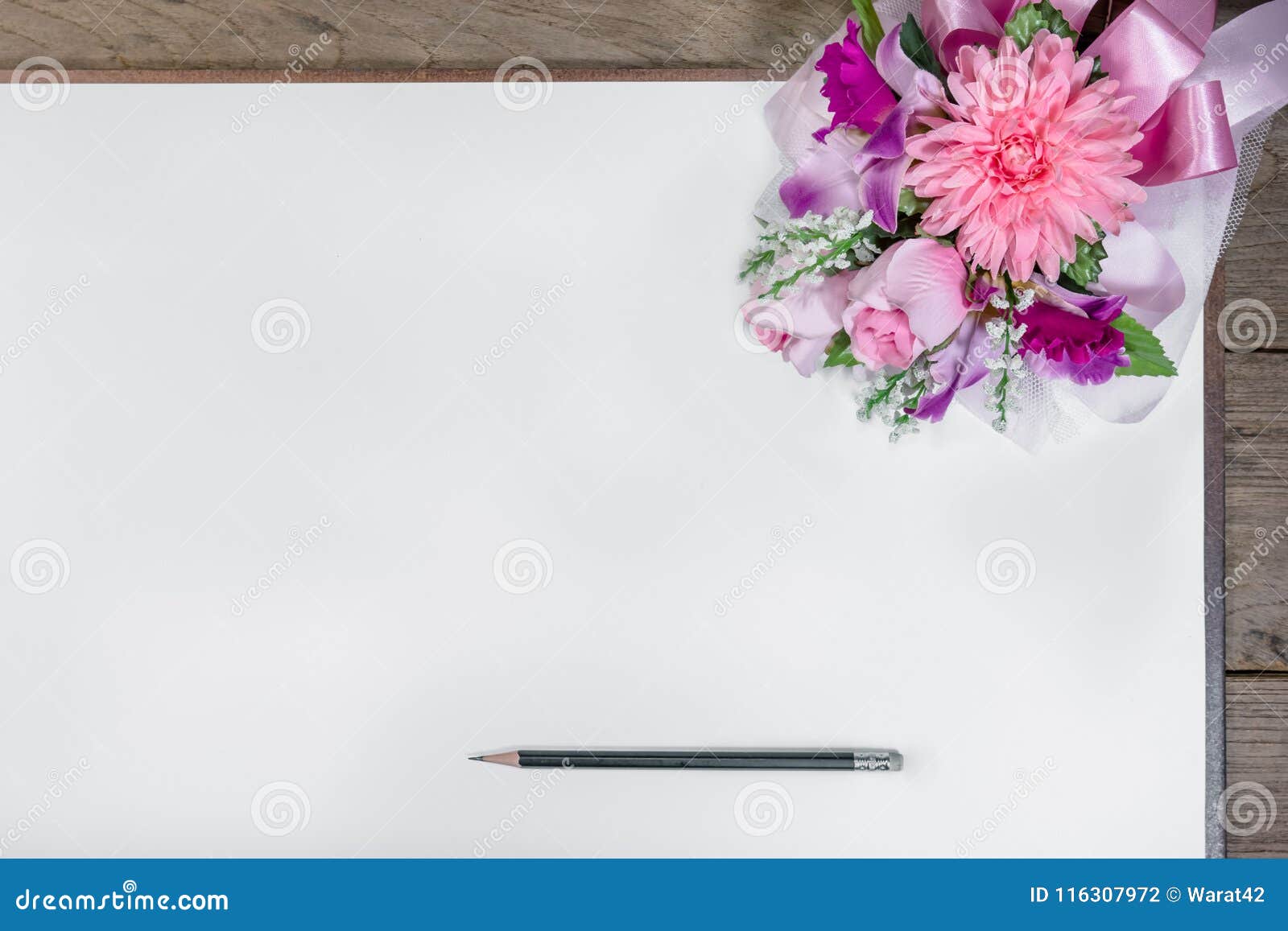 Drawing Board with Paper on Desk Stock Photo - Image of page, copyspace ...