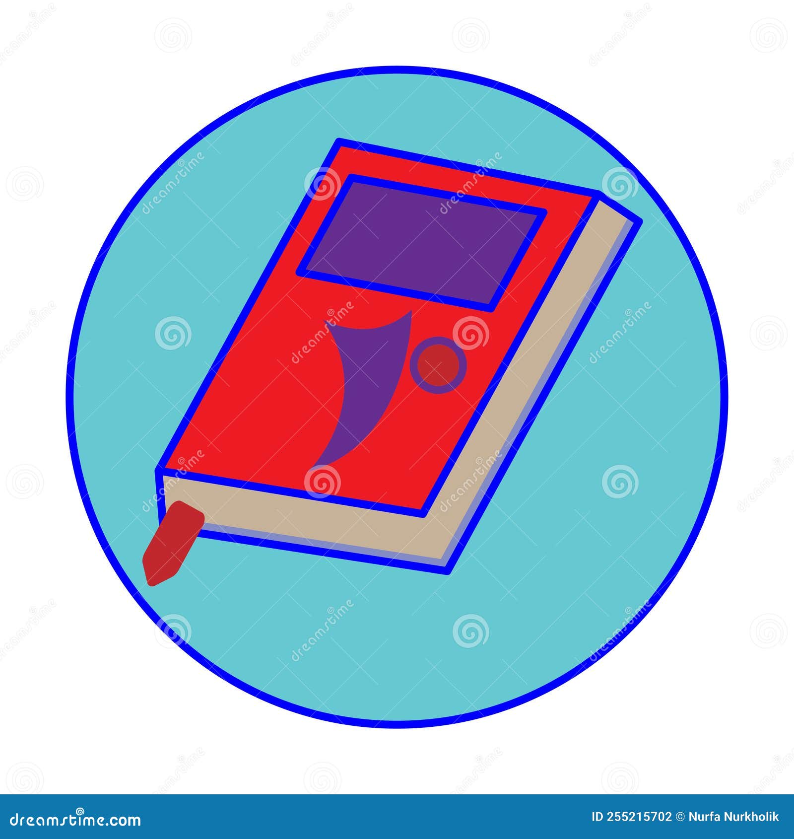 Drawing of Book Icon Colorful Background Vector Design Illustration ...
