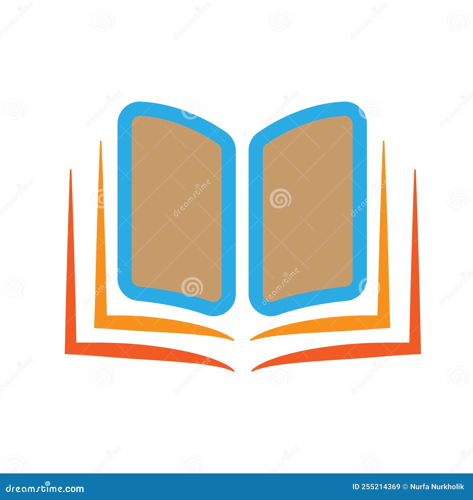Drawing of Book Icon Colorful Design Vector Illustration Stock Vector ...
