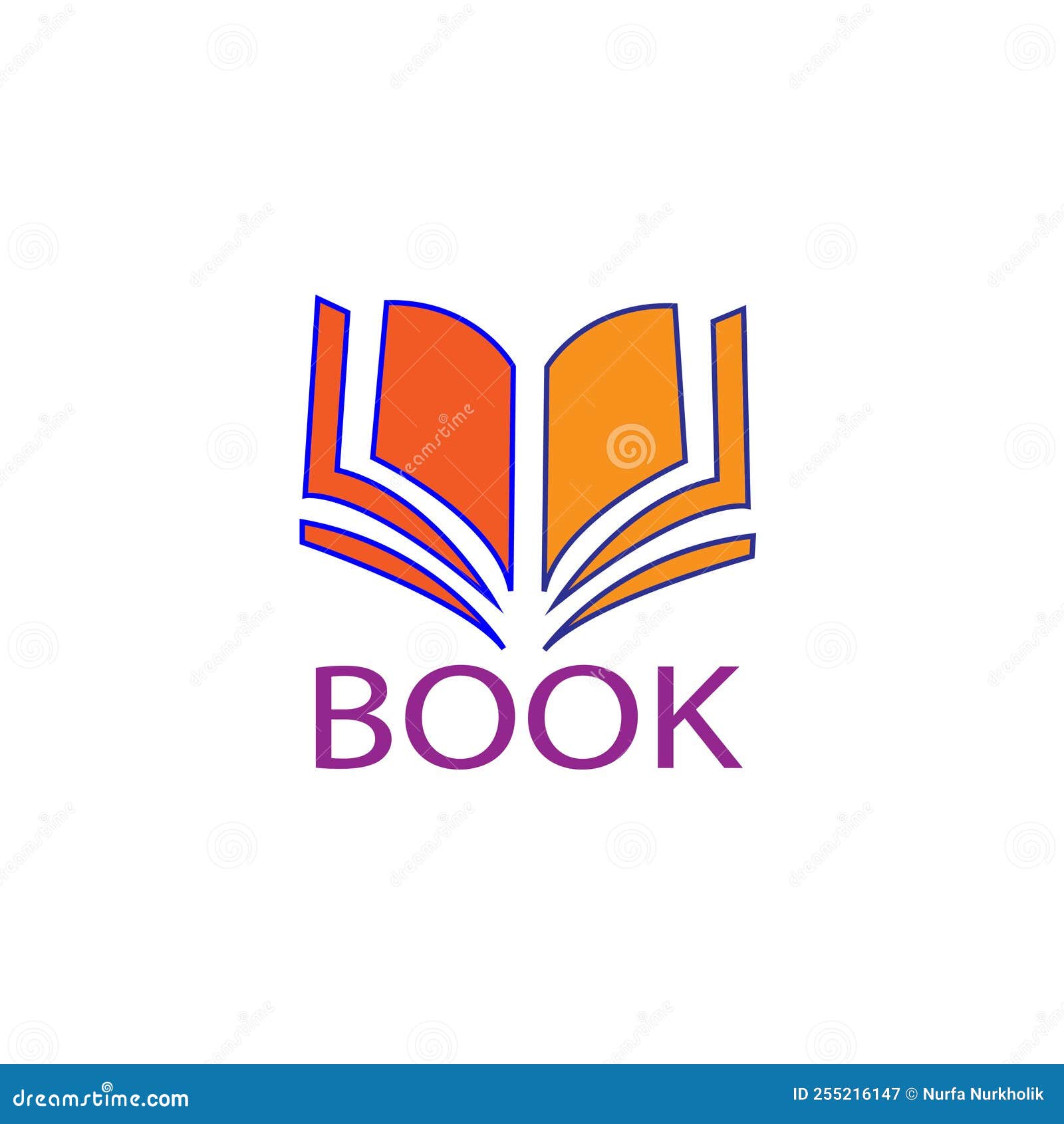 Drawing of Book Icon Colorful Design Vector Illustration Stock Vector ...