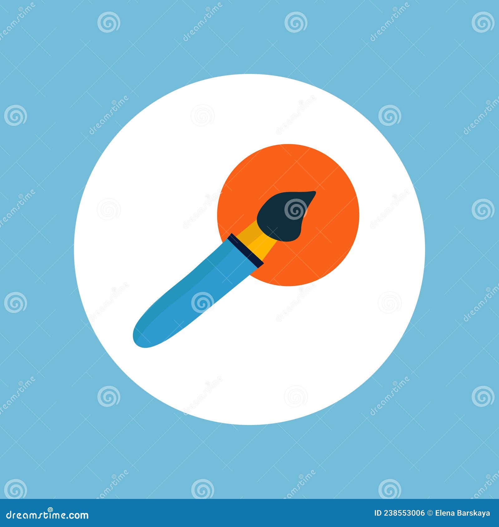Drawing Brush Icon for Use in Website Design Stock Vector ...