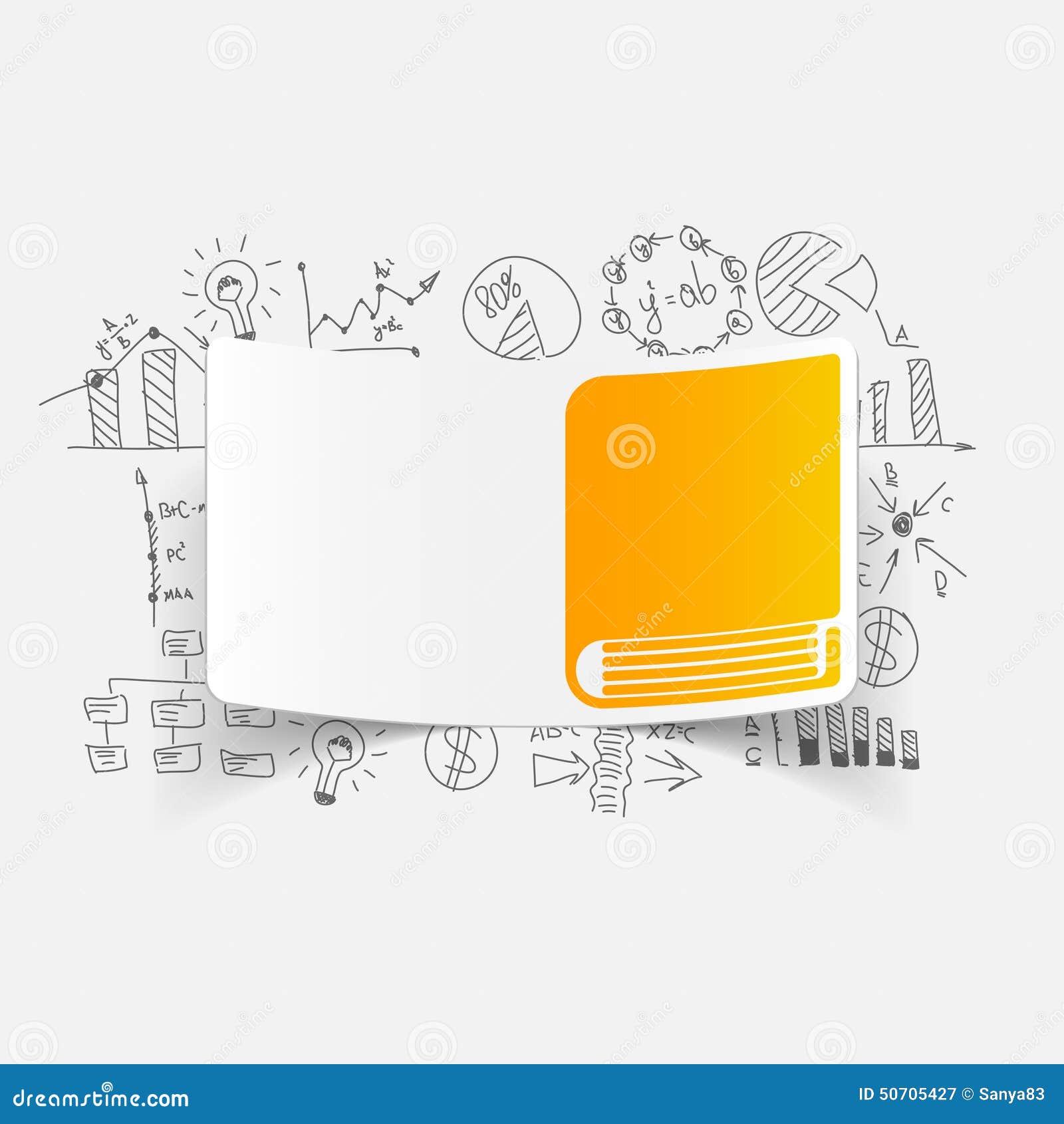 Drawing Business Formulas: Book Stock Vector - Illustration of isolated ...
