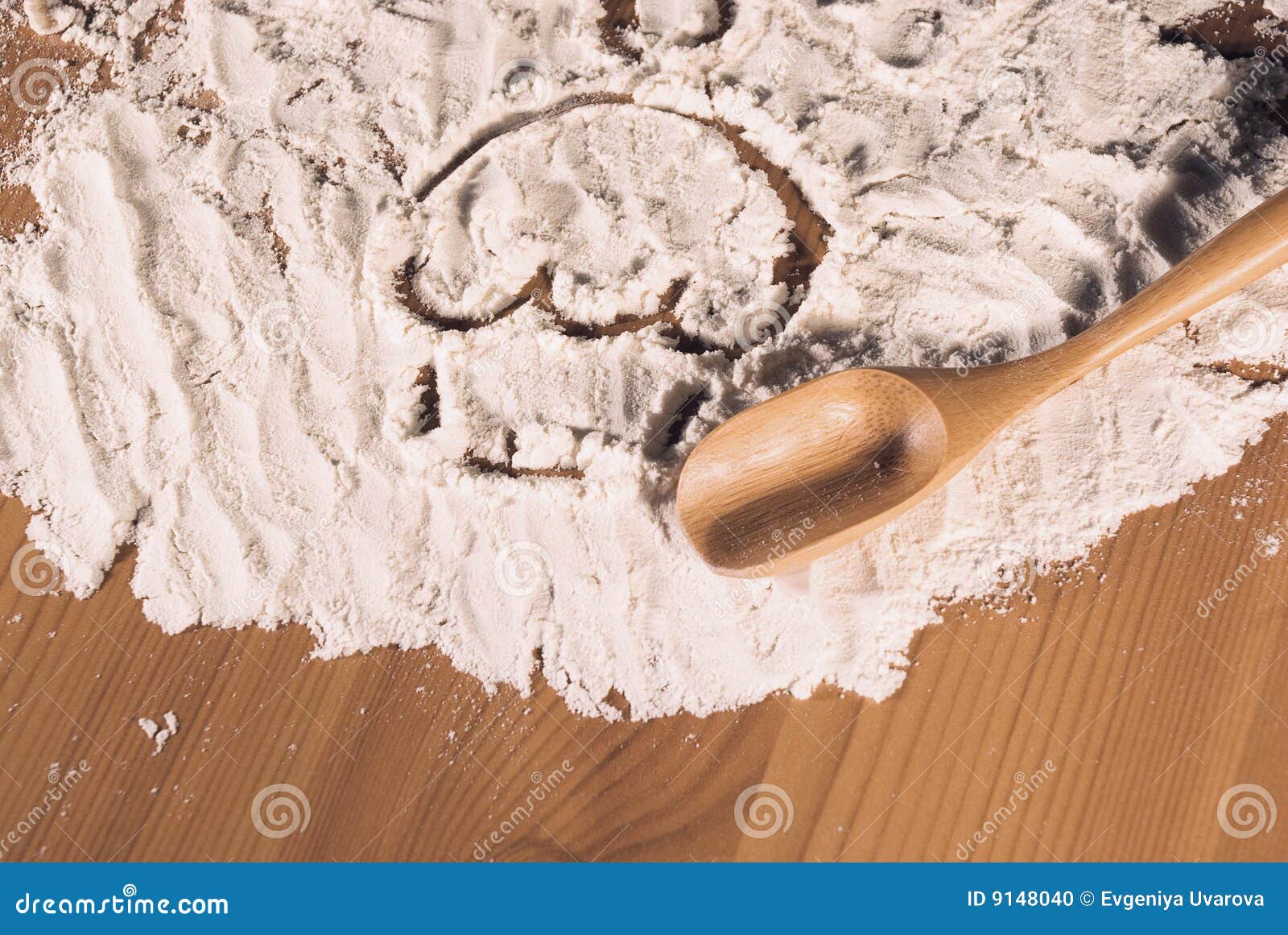 Drawing Cake Flour Spoon Stock Photos - Free & Royalty-Free Stock ...