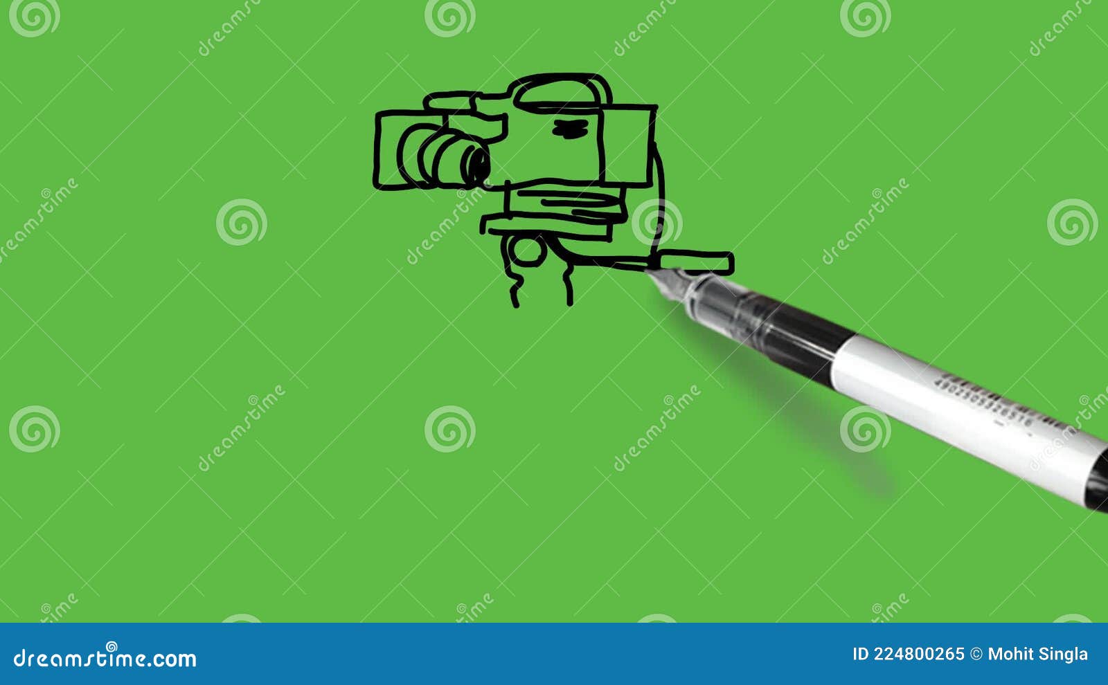 Drawing Camera with Tripod in Black and Grey Colour Combination on ...