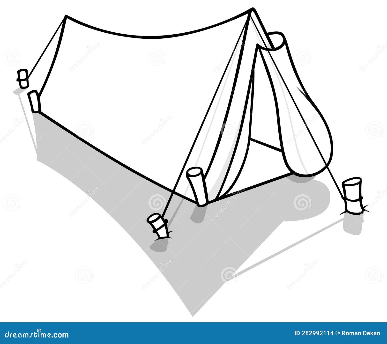 Camp Tent On Beach Sand Holiday Background Stock Photography ...