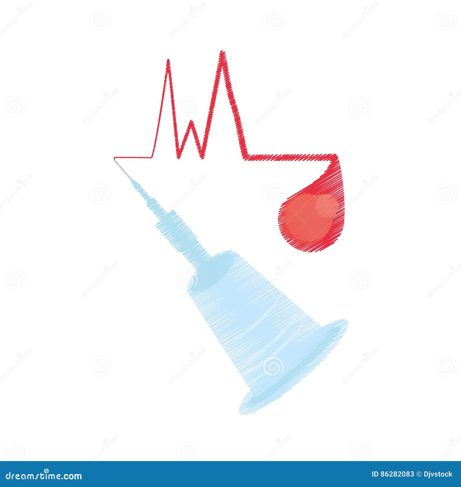 Drawing Cannula Instrument Blood Donation Stock Illustration ...