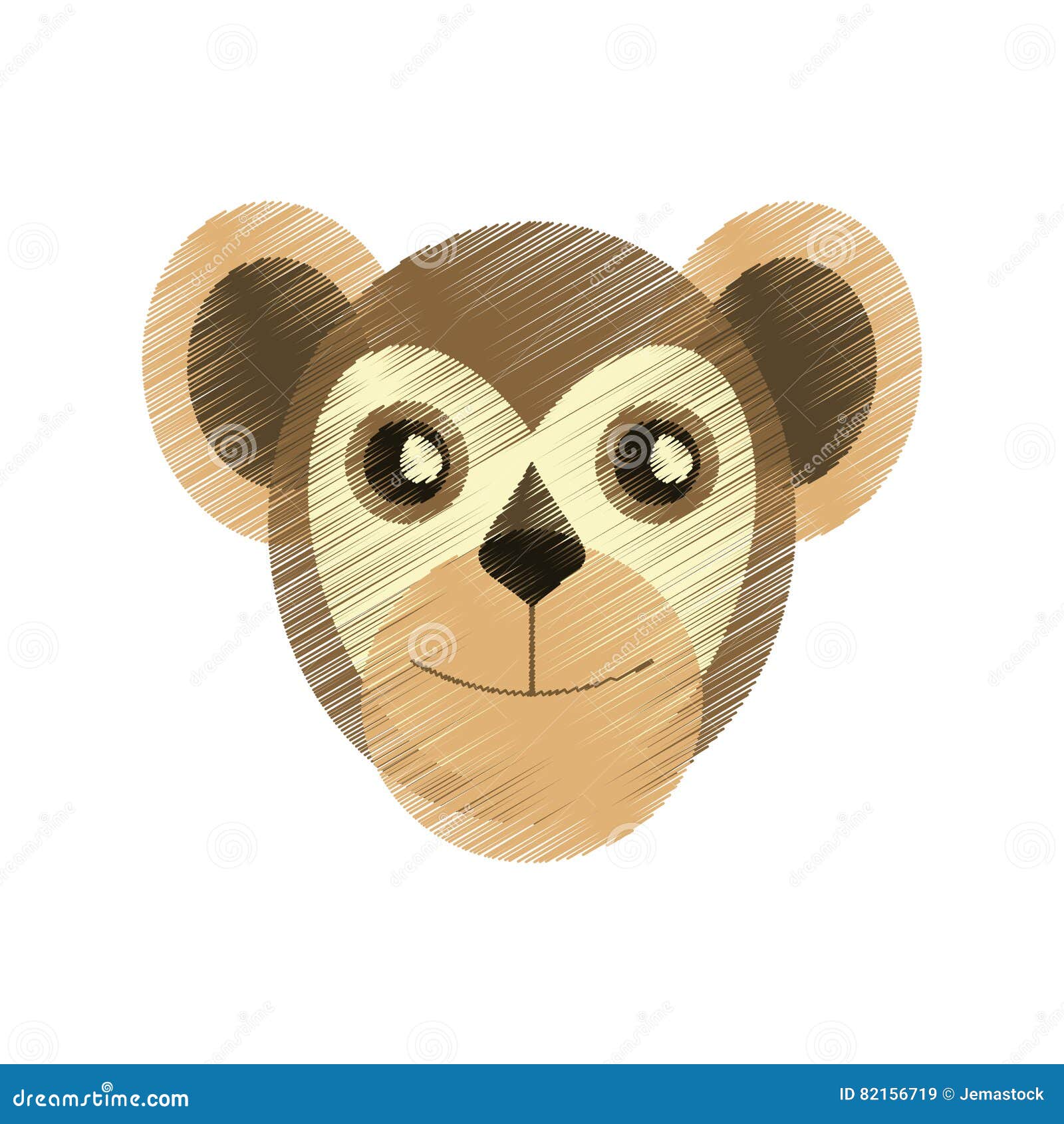 Drawing Capuchin Primate Brazil Fauna Stock Vector - Illustration of ...