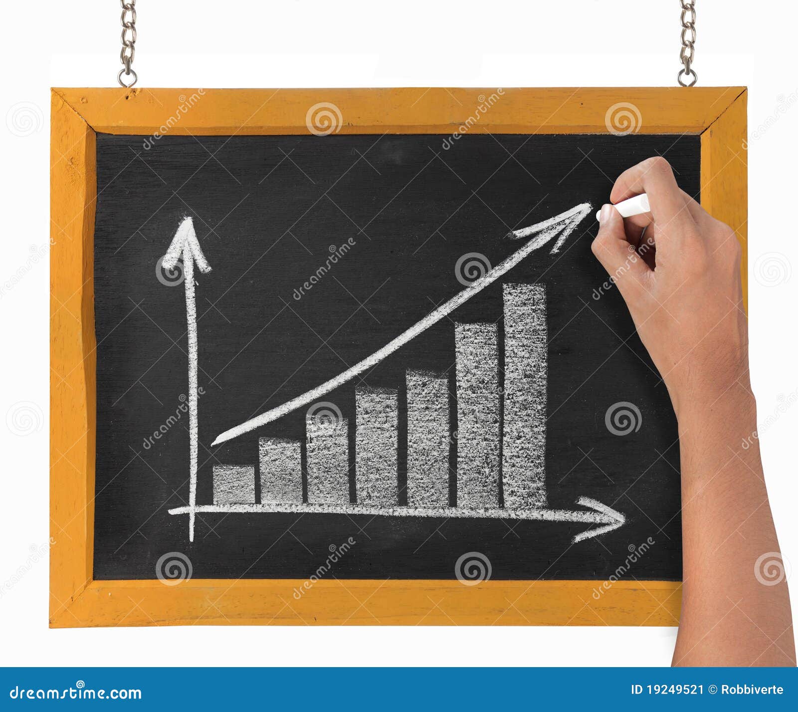 Drawing Chart Representing Growth Royalty-Free Stock Photo ...