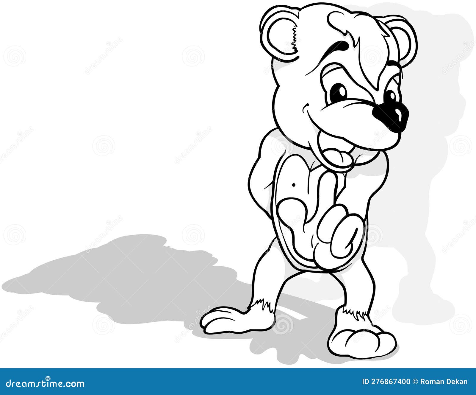 Talking Bear Logo Icon Comic Bubble Speech Outline Line Monoline Style ...