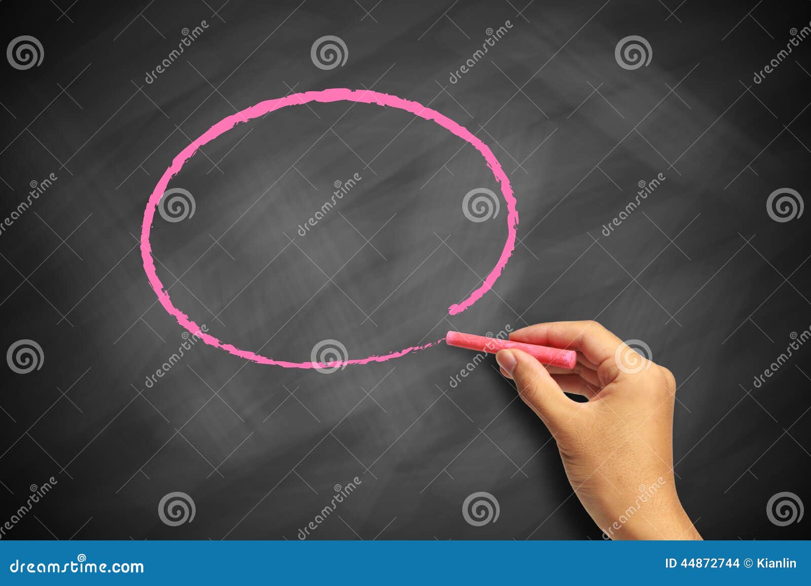 Drawing Circle on Blackboard Stock Photo - Image of classroom, design ...
