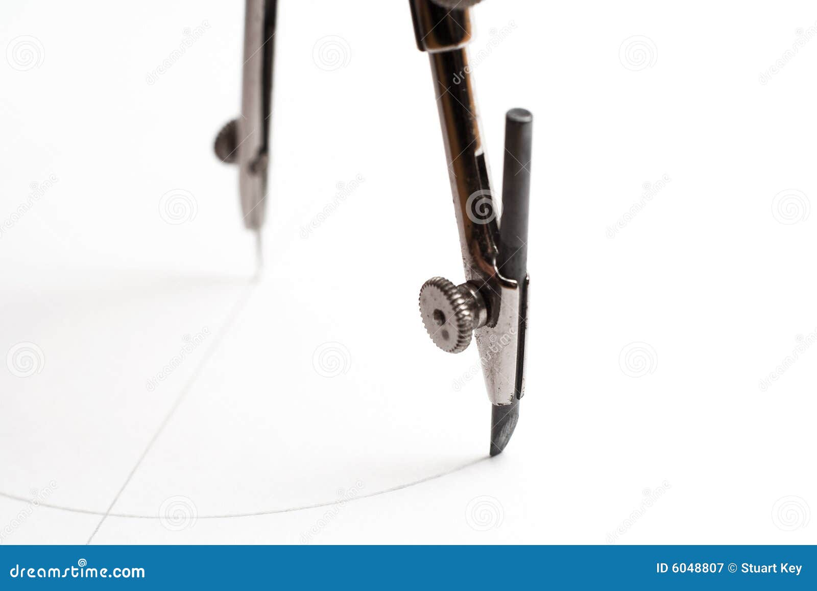 Drawing Circle with Compasses Stock Image - Image of lines, idea: 6048807