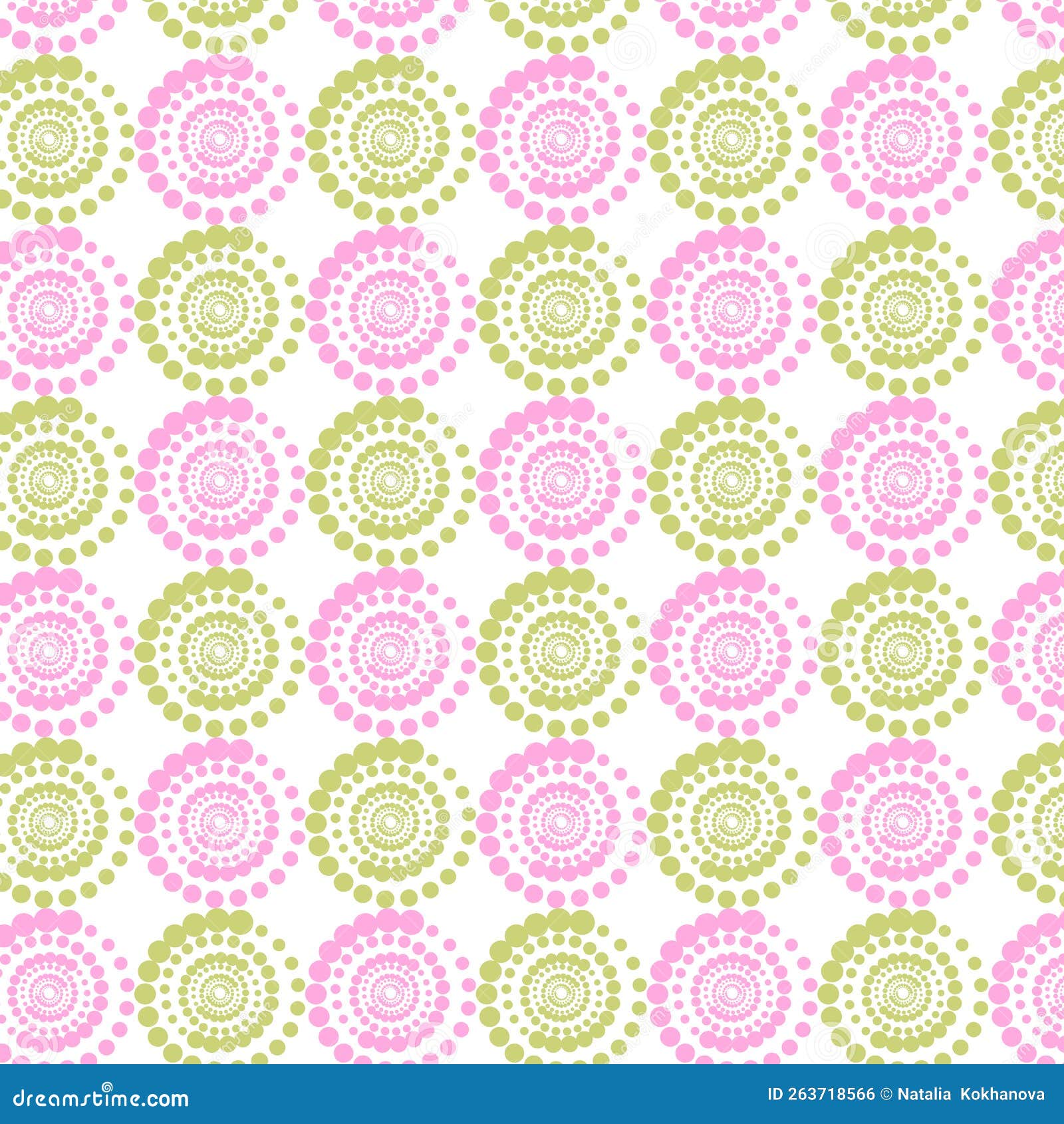 Drawing of Circles Arranged in a Circle with a Decrease in Scale ...