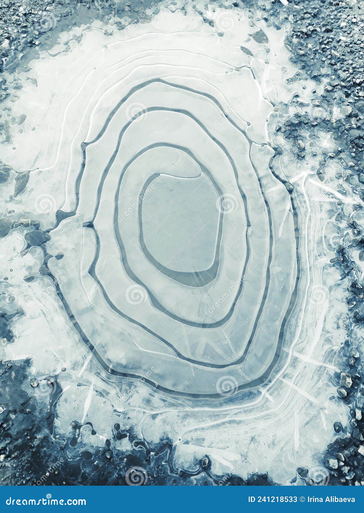 Drawing of Circles on Ice. Cracked. Mobile Photo Stock Image - Image of ...