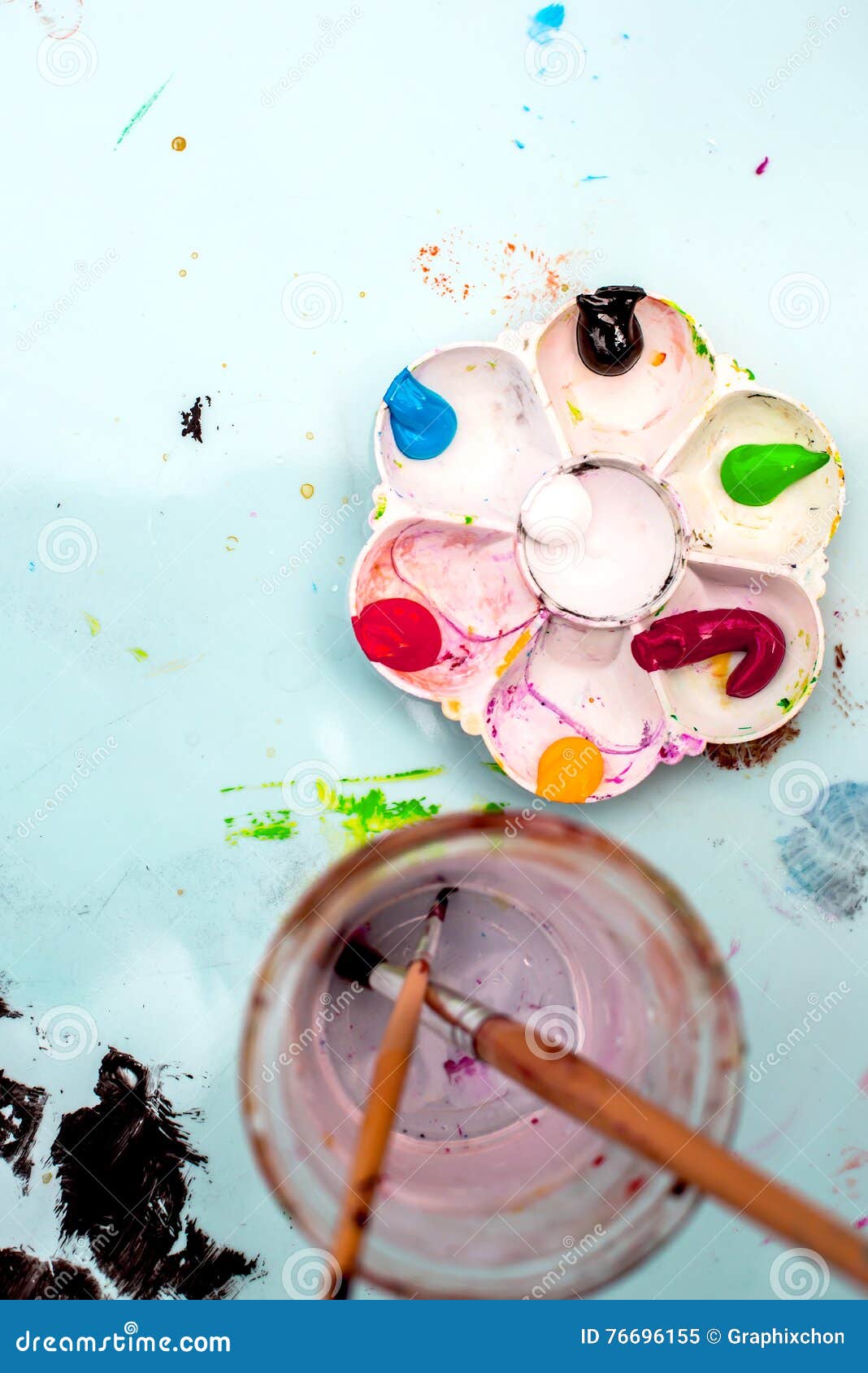 Drawing class stock image. Image of teach, hand, colorful - 76696155